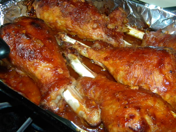 easy-oven-roasted-barbecue-turkey-legs-recipe-food
