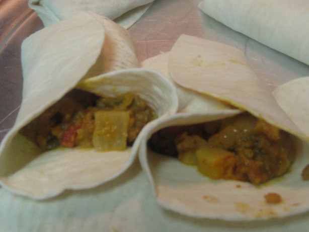 Beef And Potato Burritos Recipe