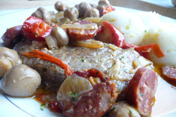 Spicy Pork With Chorizo Recipe