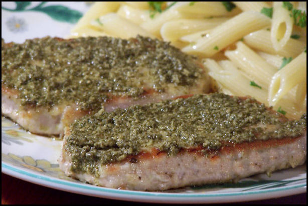 Pesto Pork Chops Recipe