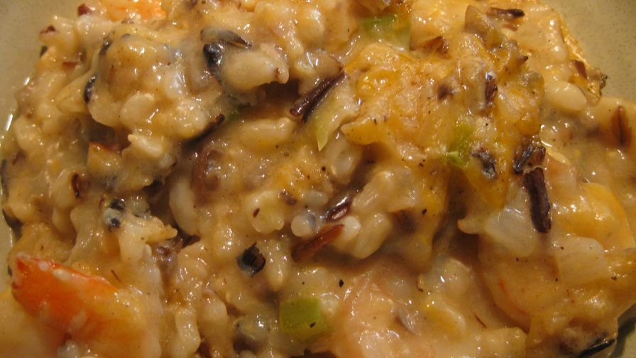 Shrimp Crab Rice Casserole