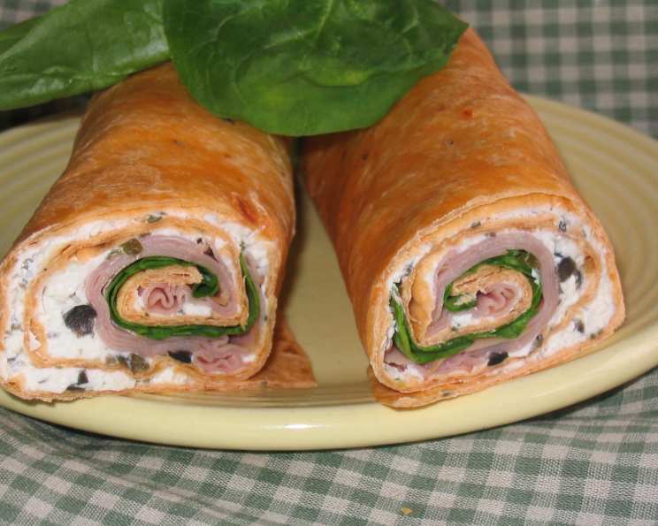 Mediterranean Spinach Turkey Wrap Recipe - Chef's Resource Recipes