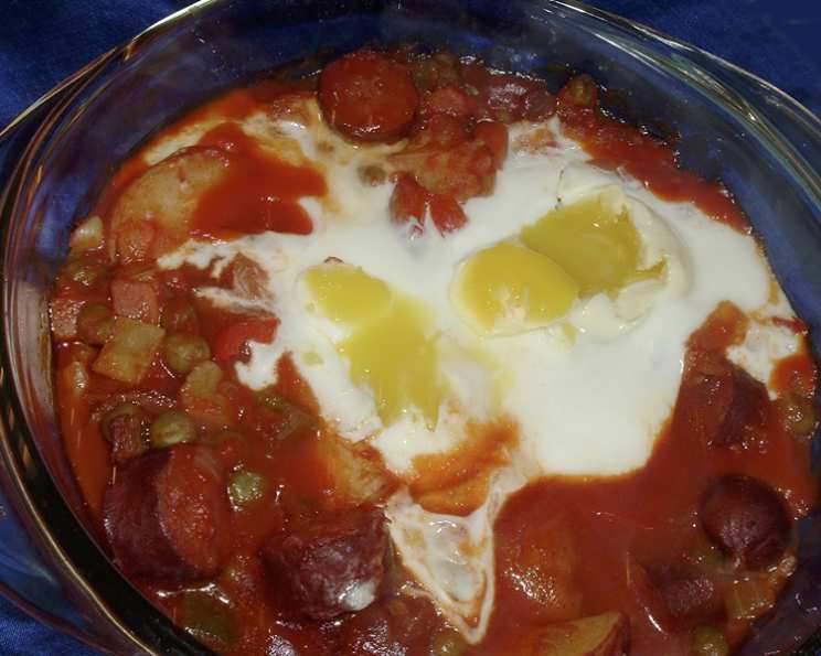 Spanish Comfort Food (egg & Sausage Casserole) Recipe - That's Nerdalicious