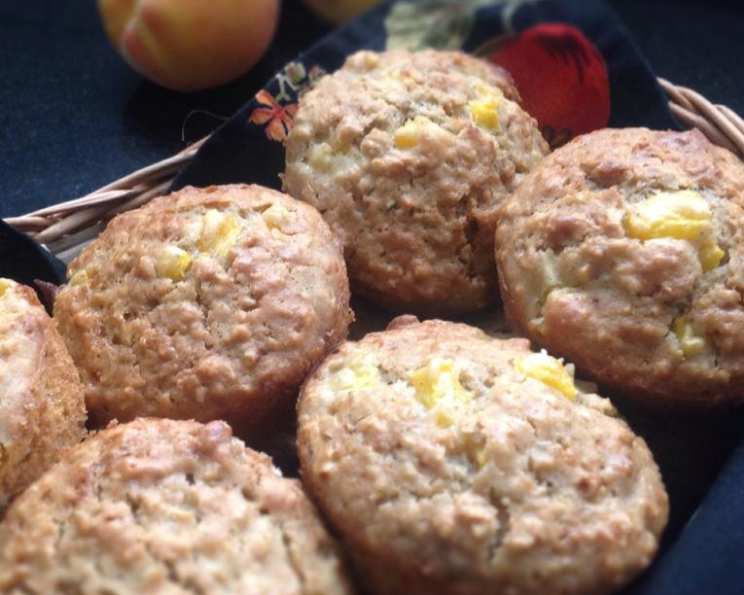 Peach Yogurt Muffins Recipe - That's Nerdalicious