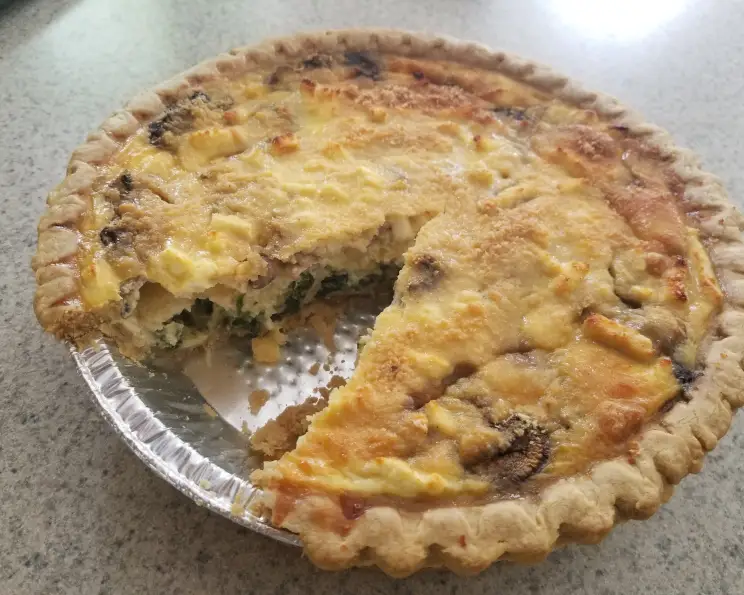 Spinach Mushroom Cheesy Quiche Recipe - Chef's Resource Recipes