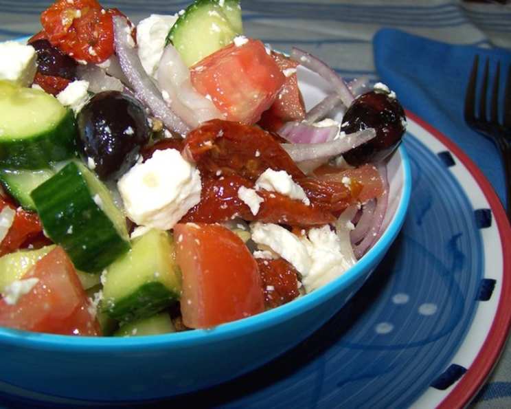 Mediterranean Greek Salad..good for Travel and Good to Eat! Recipe ...