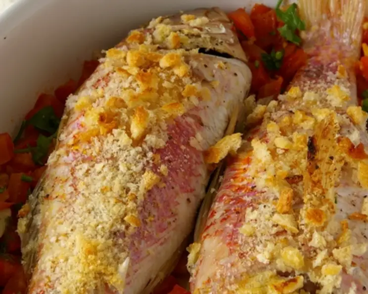 Baked Red Mullet in Corsican Style Recipe - Chef's Resource Recipes