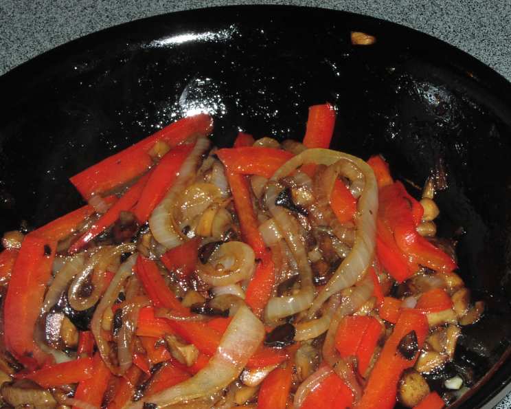 how to cook onions mushrooms and peppers