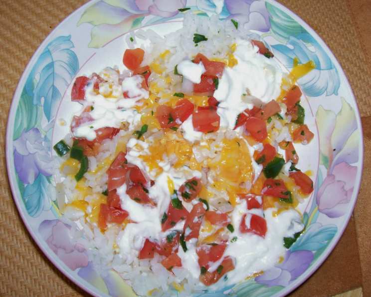 Easy Cheesy Rice Recipe - That's Nerdalicious
