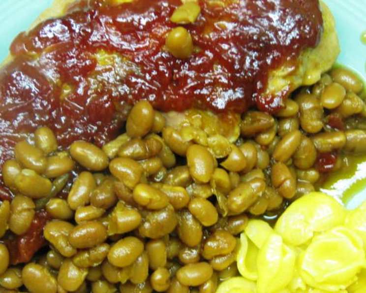 how to cook pork chops and baked beans