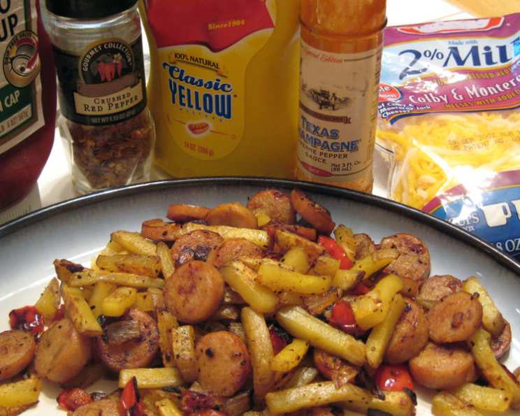 Hot Dog and Fries Hash With Variations Recipe - Chef's Resource Recipes