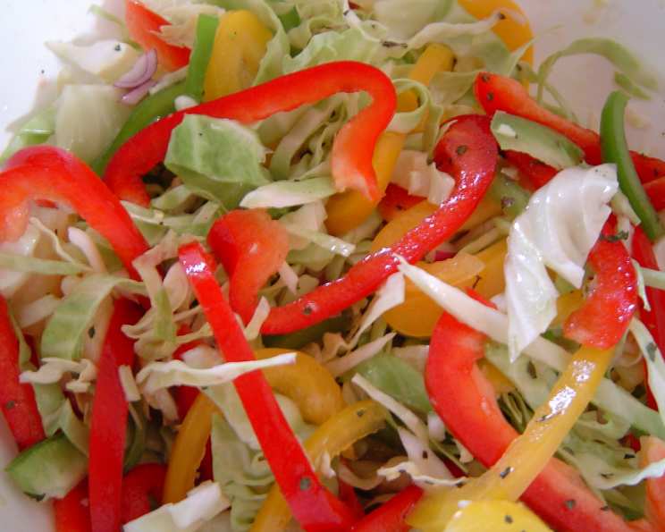 Tri-Color Bell Pepper, Pineapple Cole Slaw Recipe - Chef's Resource Recipes