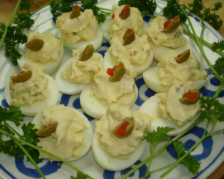 Cream Cheese and Olive Deviled Eggs Recipe - Food Blog Alliance