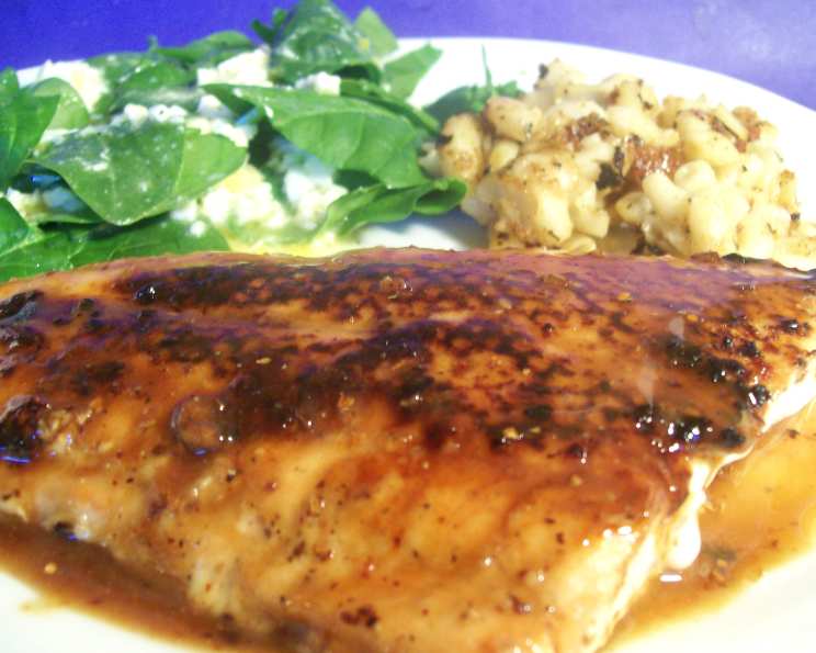 Pan Roasted Salmon Steaks With Sherry Vinegar- Honey Glaze Recipe ...