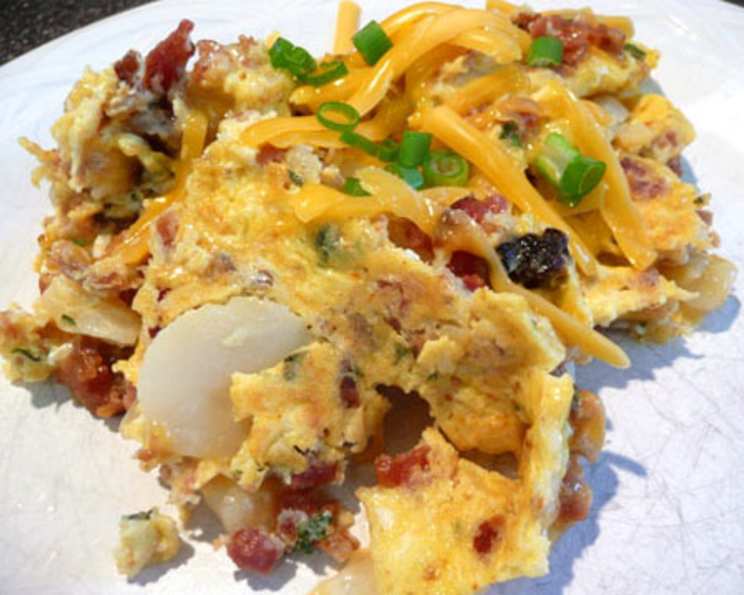 Old Farm Fry - Eggs, Bacon, and Potato - Longmeadow Farm Recipe - Chef ...