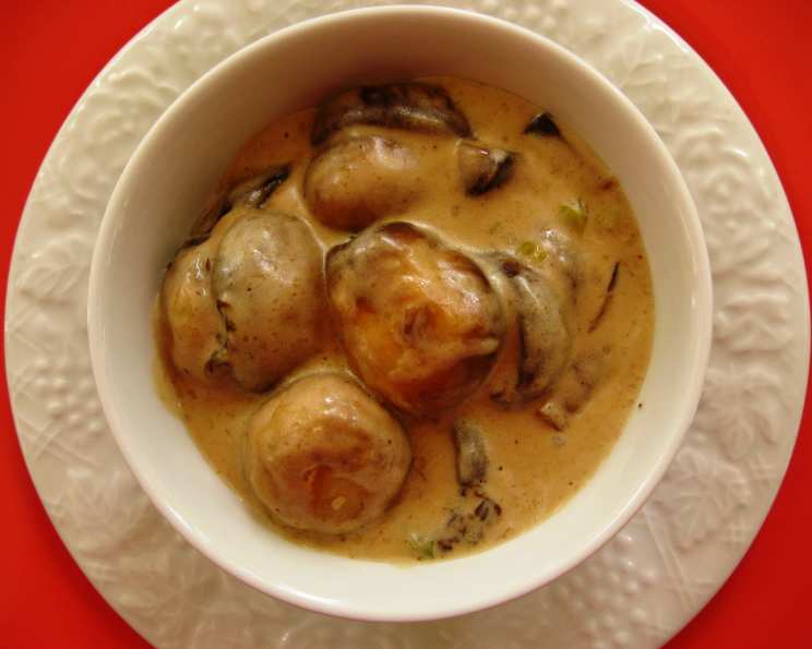 Sherry Creamed Mushrooms Recipe - That's Nerdalicious