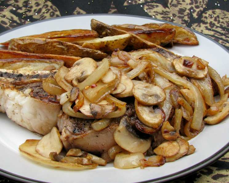 how to cook mushrooms and onions for burgers