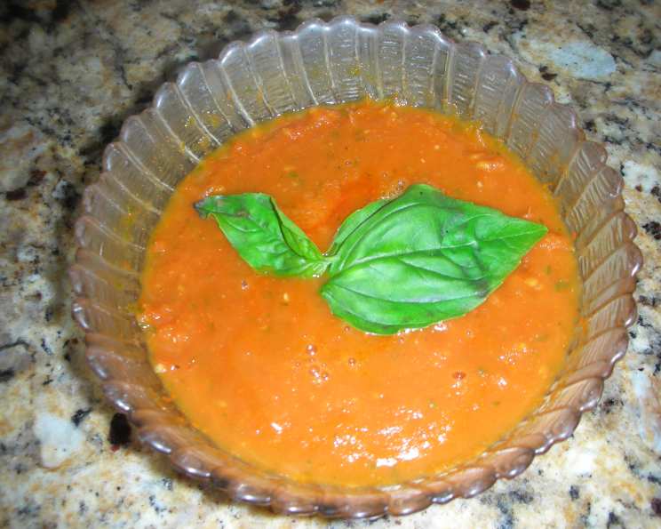 Roasted Tomato Soup With Basil Recipe - Easy GF Recipes