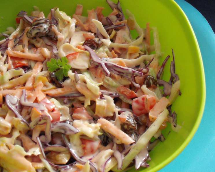 Mollie Katzen's Rainbow-Raisin Cole Slaw Recipe - Healthy.Food.com