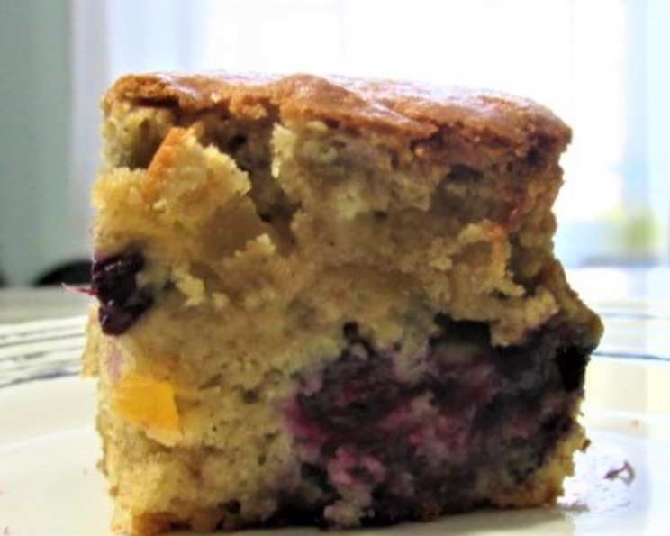 Cantaloupe and Wild Blueberry Tea Bread Recipe - Easy GF Recipes