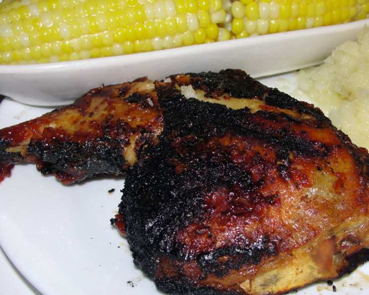 Spicy Rubbed Barbecue Chicken With Secret Sauce Recipe - Food.com