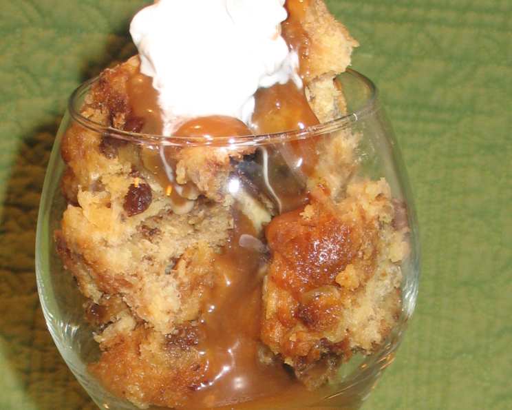 Panettone Bread Pudding W/ Brandy Caramel Sauce Recipe - That's ...