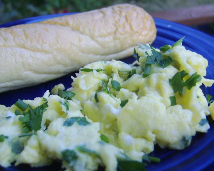 Creamy Scrambled Eggs With Fines Herbes Recipe - Easy GF Recipes