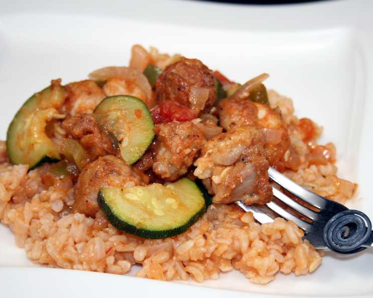 Mexican Zucchini and Chicken over Rice Recipe - Food.com