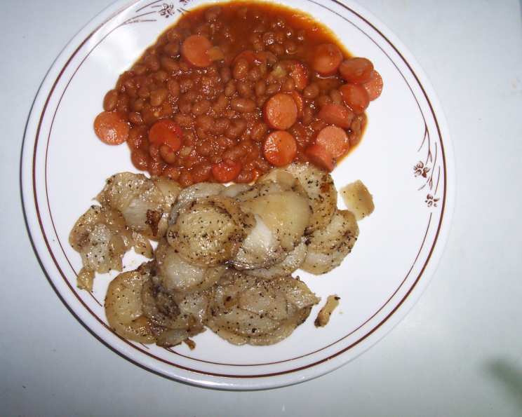Jazzed Up Beans & Weiners with Fried Potatoes Recipe - Food.com