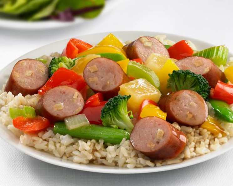 Johnsonville Apple Chicken Sausage Sweet and Sour Stirfry Recipe - Chef ...