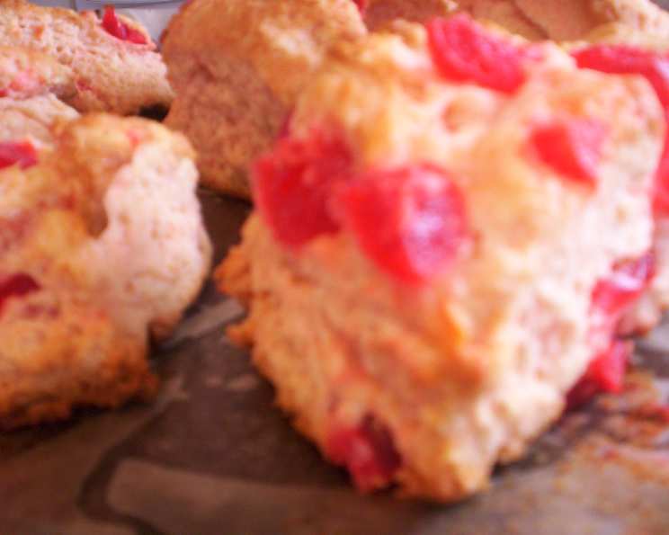 dried cherry scones
