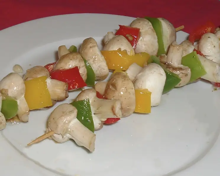 Mushroom Kabobs Recipe - That's Nerdalicious