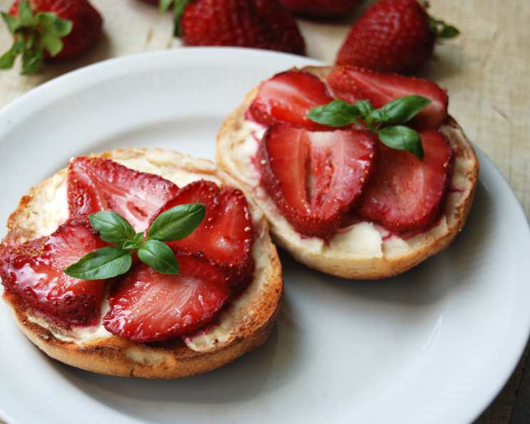 Caramelized Strawberry English Muffins Recipe - Chef's Resource Recipes