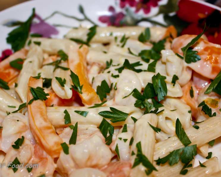 Shrimp and Pasta Stir-fry Recipe - Chef's Resource Recipes