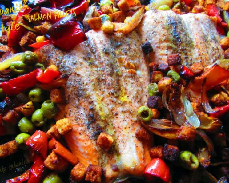 Spanish Style Salmon Fillets Recipe - Easy GF Recipes