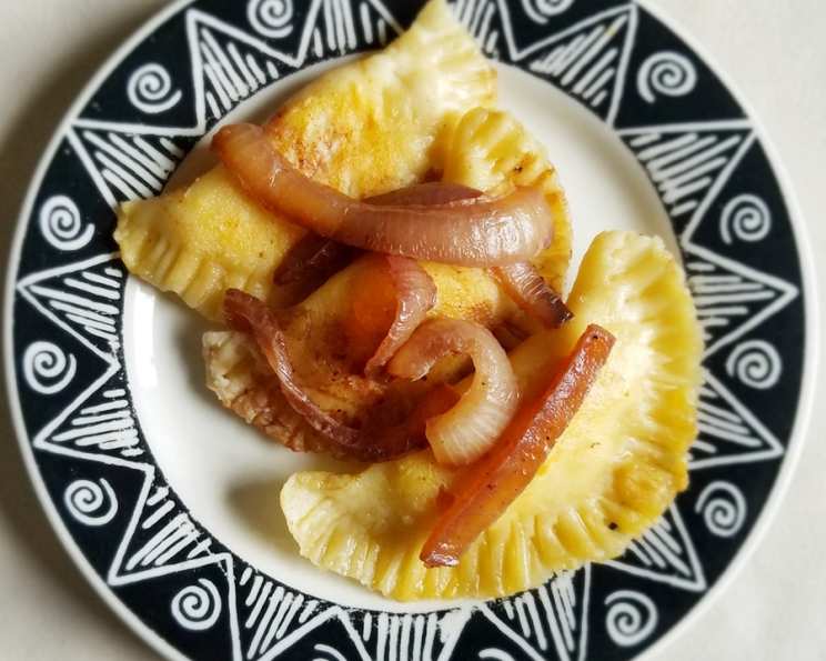 Home Made Pierogies With Caramelized Onion Recipe - Easy GF Recipes