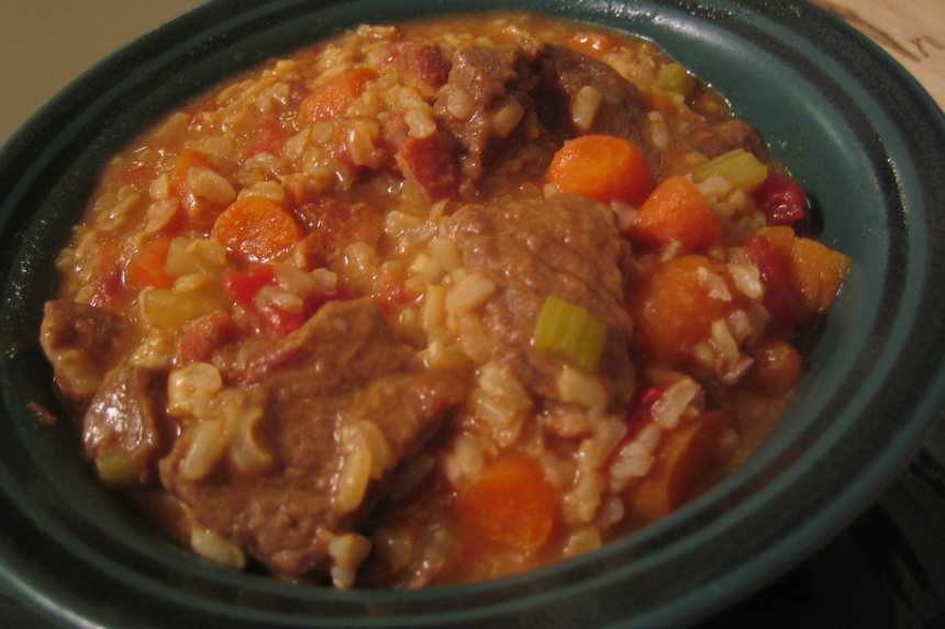 Beef Stew With Tomatoes and Rice Recipe - Food.com