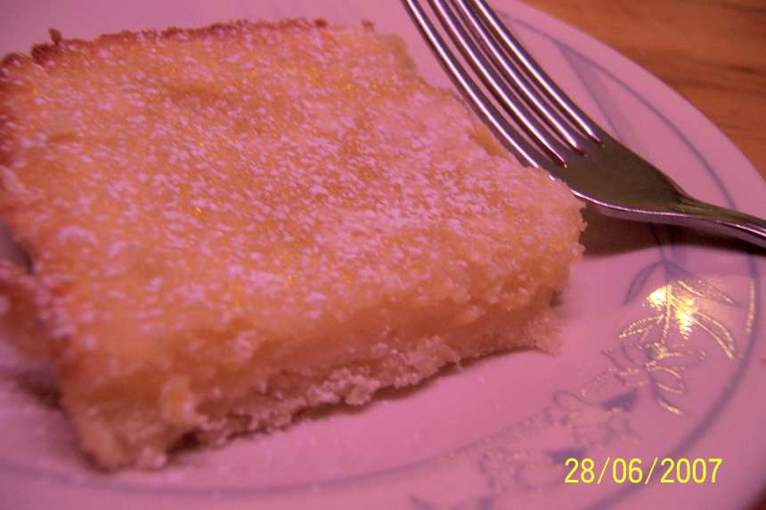 lemony lemon bars