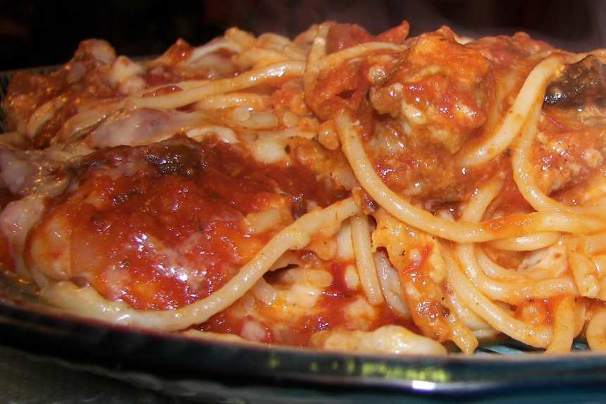 Three-Cheese Spaghetti Bake Recipe - Italian.Food.com