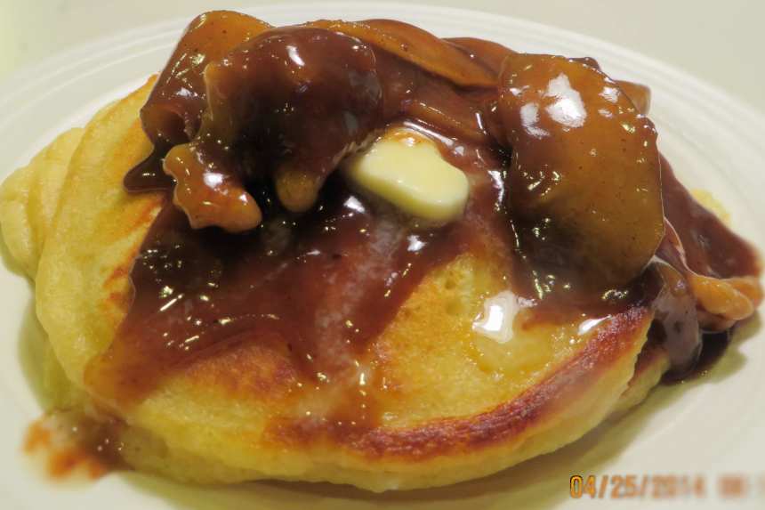 Autumn Apple Pancakes With Walnut Caramel Syrup Recipe - Food.com