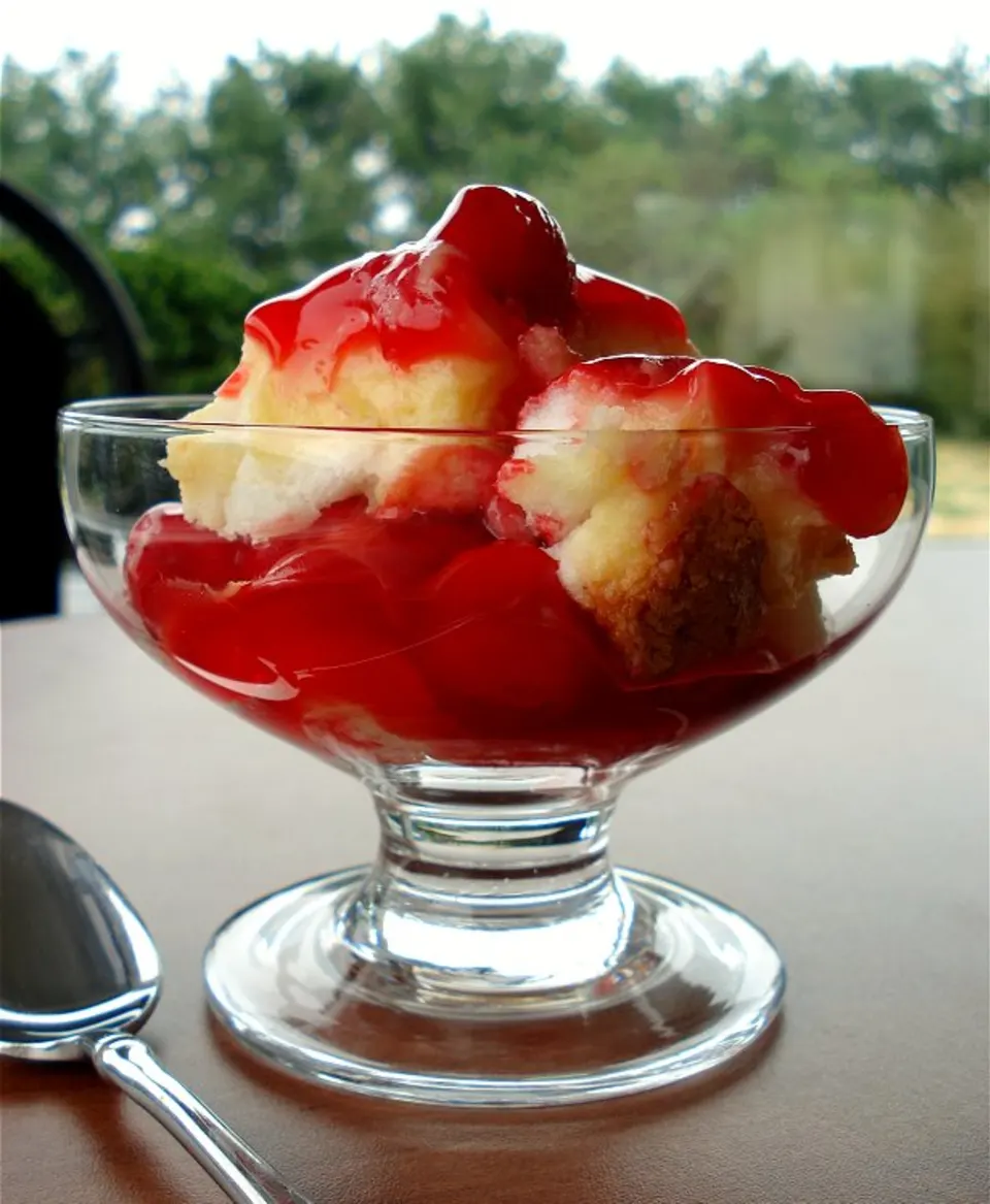 Layered Cherries on a Cloud or Cherry Trifle Recipe - Food.com
