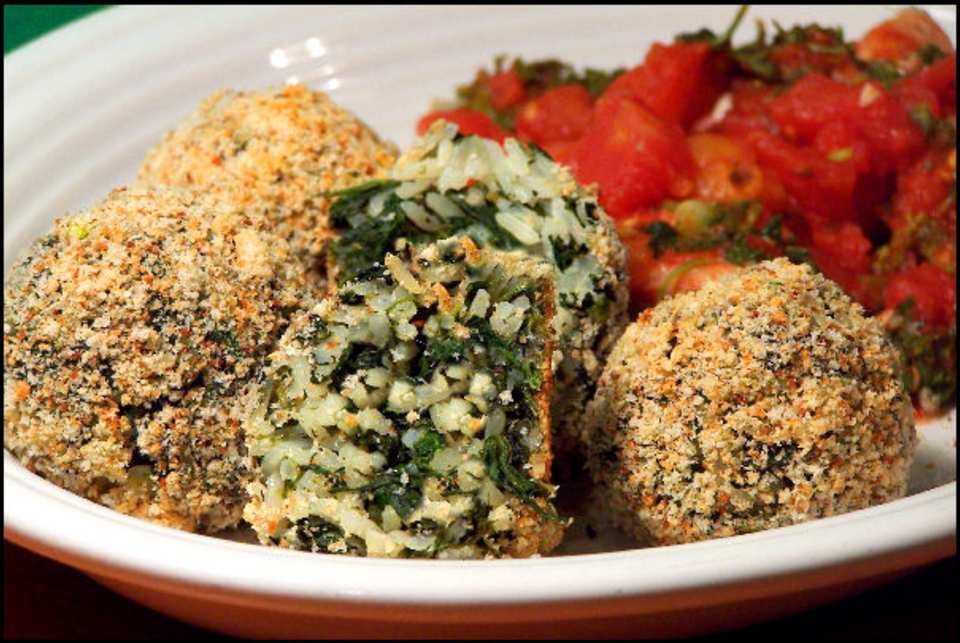 Greek Spinach Rice Balls Recipe - Food.com