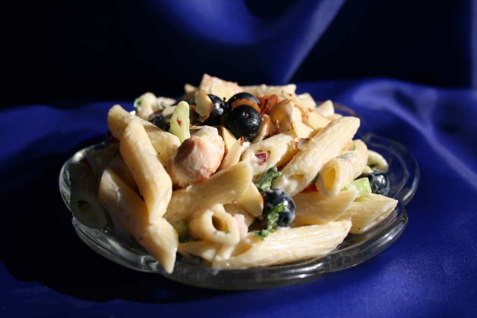 Chicken and Pasta Salad With Blueberries Recipe - Food.com