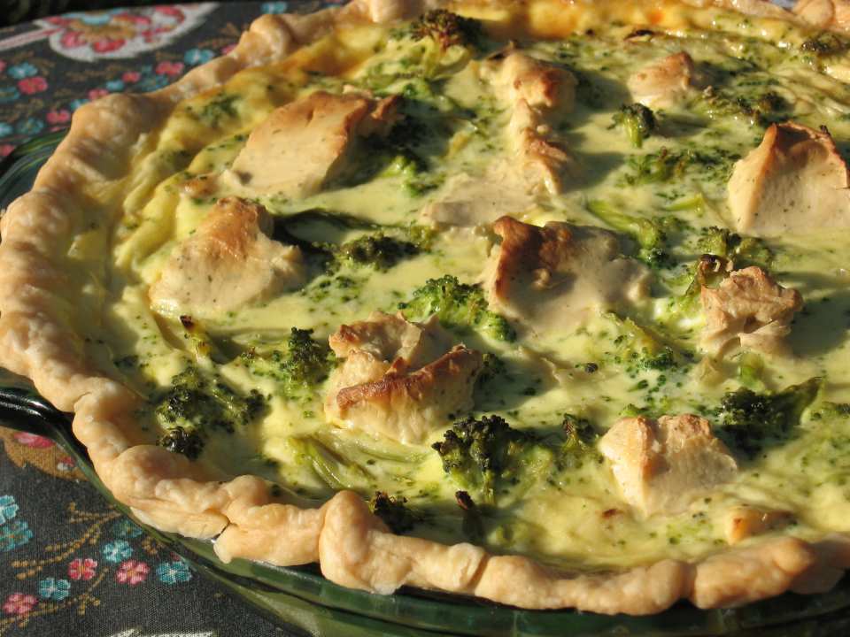 Herbed Chicken and Broccoli Quiche Recipe - Food.com