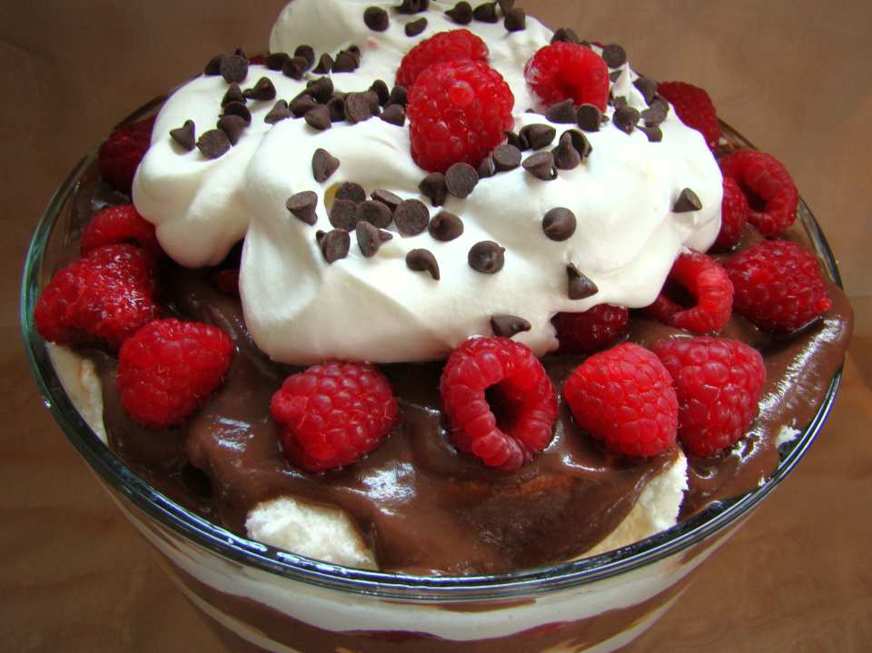 Low-Fat Chocolate Raspberry Trifle Recipe - Food.com