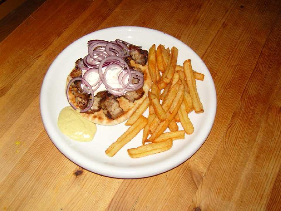 Greek-Style Pork Gyros Plate Recipe - Food.com