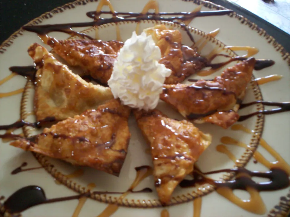 Banana Caramel Chocolate Won Tons Recipe - Food.com