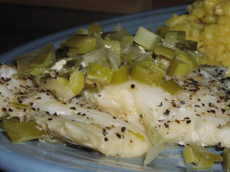 Fish Baked With Leeks Recipe - Food.com