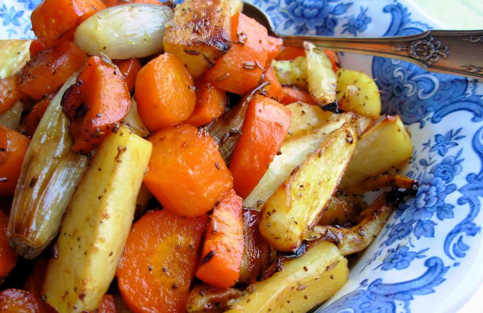 Festive Honey-Glazed Roasted Root Vegetables With Saffron Recipe - Food.com