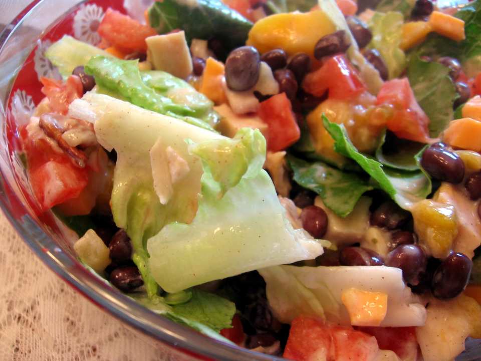 Caribbean Chicken Salad W/ Fat-Free Dressing Recipe - Food.com